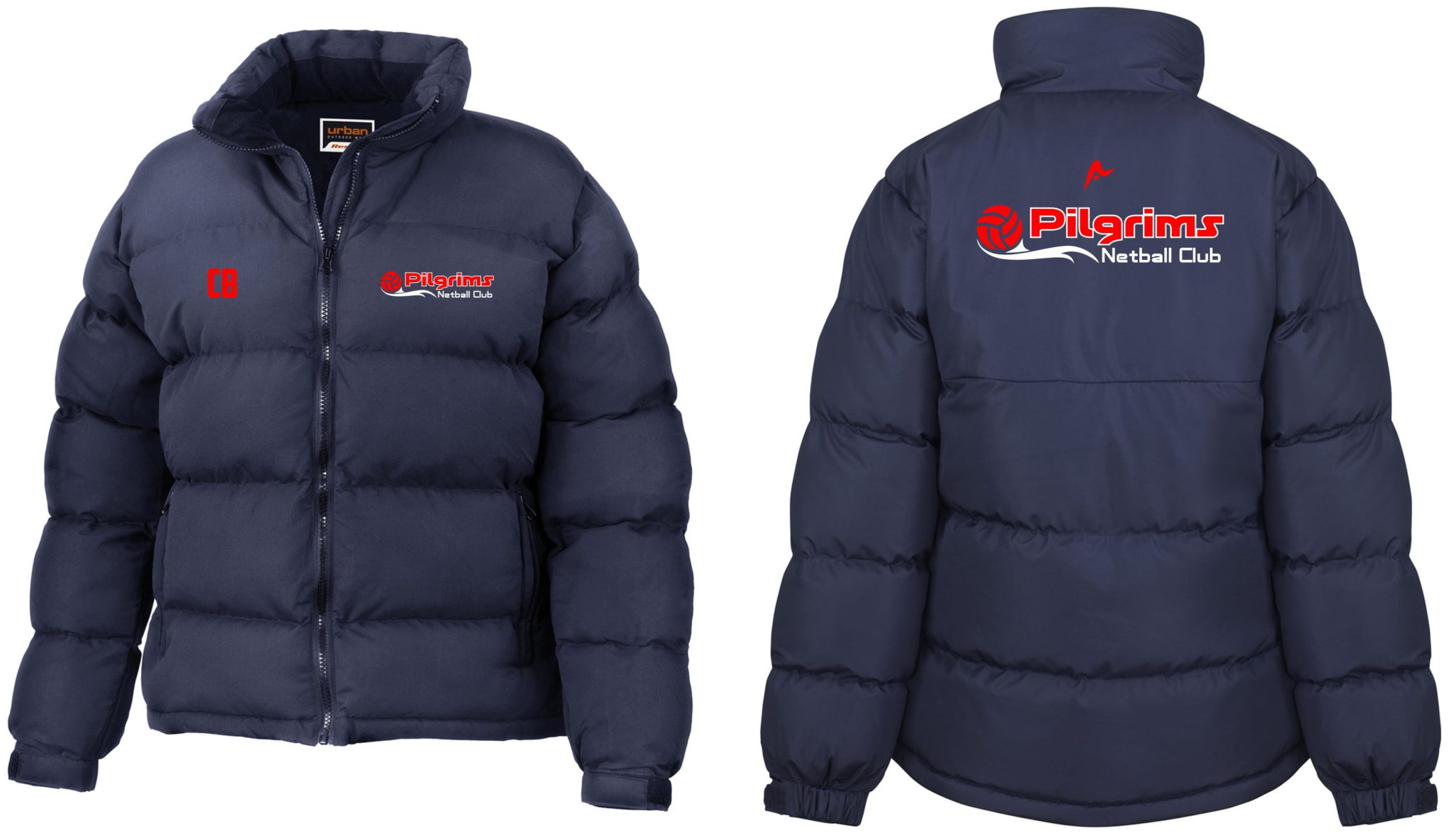 PILGRIMS NETBALL CLUB PUFFER COAT - Ambition Sport