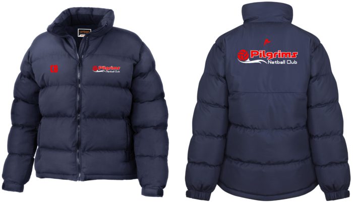 PILGRIMS NETBALL CLUB PUFFER COAT - Ambition Sport