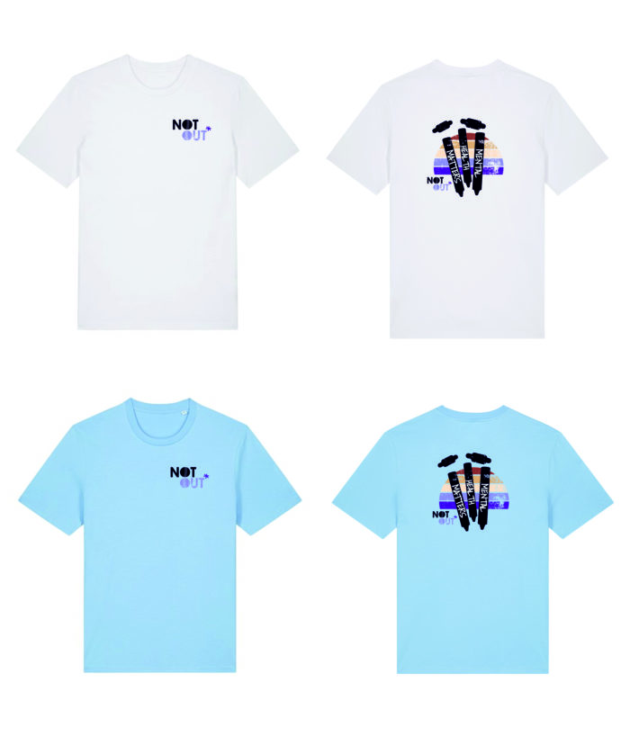 NOT OUT DISTRESSED TEE - Ambition Sport