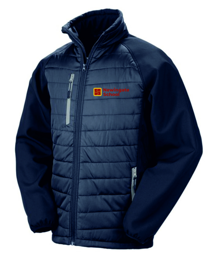 NEWINGATE SCHOOL STAFF PADDED SOFTSHELL JACKET - Ambition Sport